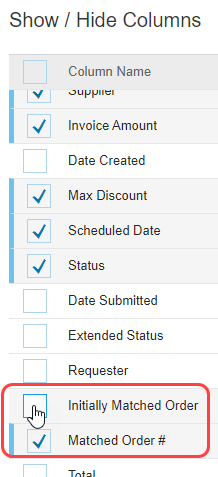 SINV-13995: Filtering for invoices based on purchase order number ...